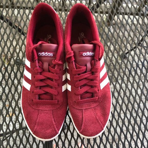 adidas | Shoes | Maroon Adidas Sneakers | Poshmark